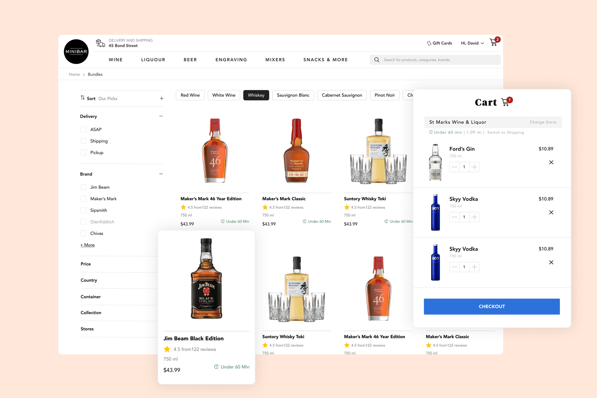 Minibar Delivery - Custom ordering platform - Lumenalta